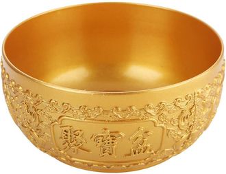 Amosfun Dekoschale Urne Aus Messing Opferschale F&uuml;r Wohnraum Wohlstandssymbol