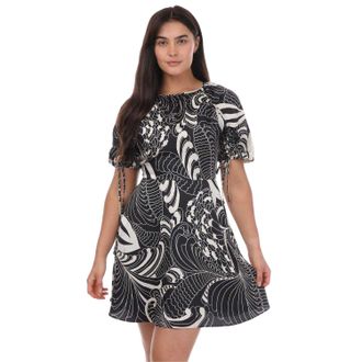 Ted Baker Faridda Minikleid f&uuml;r Damen, Puff&auml;rmel (Schwarz)