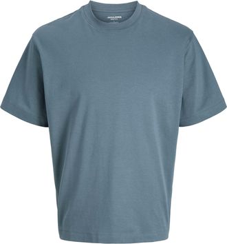 Jack & Jones Herren Rundhals T-Shirt JJEURBAN Edge Tee SS O-Neck - Relaxed Fit, Gr&ouml;&szlig;e:XL, Farbe:12254412 Stormy Weather