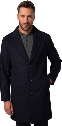 JP1880 Herren große Größen Übergrößen Menswear L-8XL Mantel, Wollmix, Reverskragen, bis 8 XL navy blau 6XL 831602130-6XL