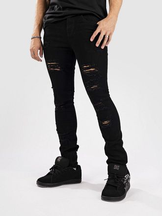Ninth Hall Skinny Destroy Jeans noir