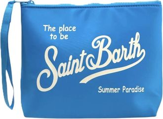 MC2 Saint Barth Femme, Sacs, Bleu, Taille: ONE Size Aline Nylon Clutch Bag