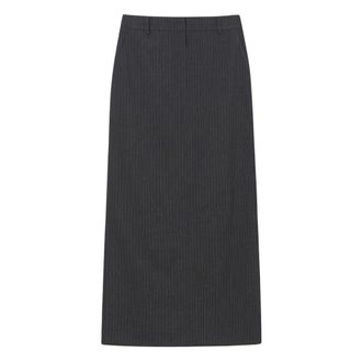 Dunst Jupe Midi Coupe H - Femme - Jupes - Gris - Taille: 40 FR