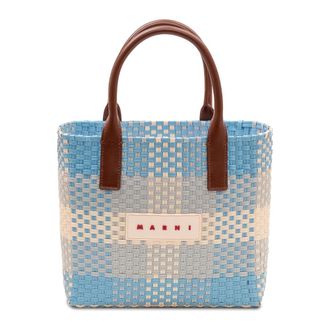 Marni Femme, Sacs, Multicolore, Taille: ONE Size Sac fourre-tout tiss&eacute; avec poign&eacute;e sup&eacute;rieure