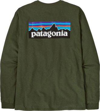 Patagonia T-shirt Manches Longues P-6 Responsibili Fibres Recycl&eacute;es Patagonia