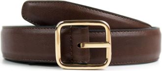 Will&rsquo;s Vegan Store Damen vegan G&uuml;rtel Geometrisch 3 Cm Dunkelbraun