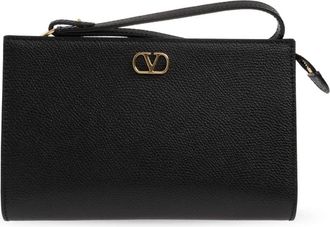 Valentino Garavani Leder Clutch - - Accessories - Herren - Schwarzk - ONE SIZE