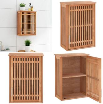 vidaXL Wand-Badschrank 42x23x60 cm Massivholz Nussbaum - Nussbaumholzm&ouml;bel - Wanderschrank - Badschrank - Badezimmeraufbewahrung - Holzregal - Home & Living