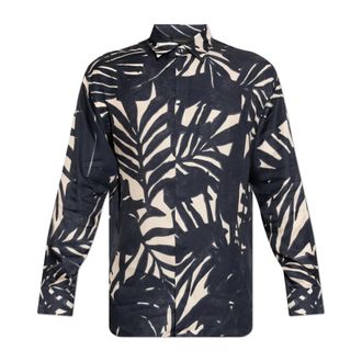 Emporio Armani Comfort-fit Fluid Viscose Shirt - - Shirts - Herren - Blau - XL