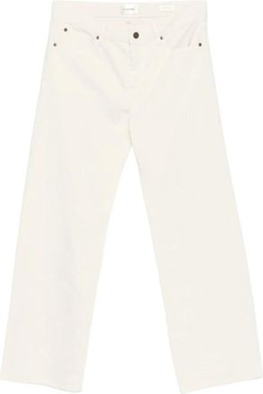 Frame Denim Femme, Jeans, Blanc, Taille: W26 Wide Leg Denim Jeans