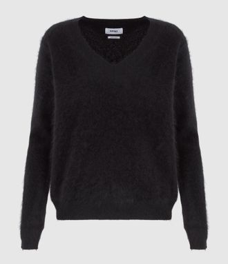 Notshy Pull Lima Col V Cachemire Noir