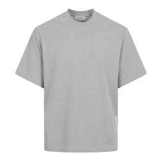 Jil Sander Baumwoll-T-Shirt - - Tops - Herren - Grau - S