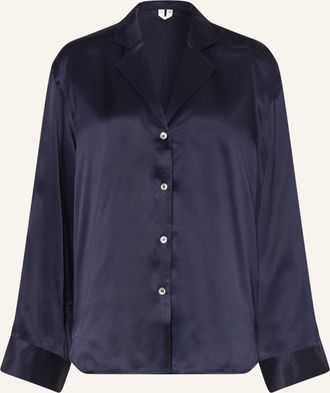 Arket Arket Hemdbluse Aus Seide blau