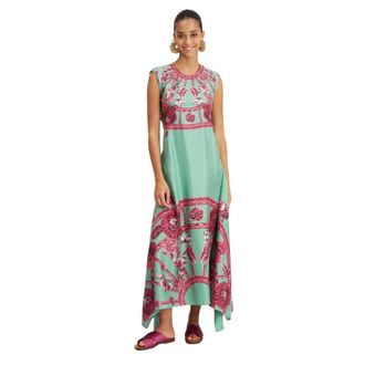 La DoubleJ Kleid &auml;rmellos mit Tierkreiszeichen-Print - - Dresses - Damen - Mehrfarbig - XS