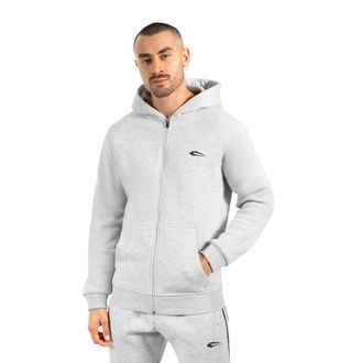 Smilodox Zip Hoodie Herren Yasin, Kapuzenpullover mit Logo auf der Brust, leicht &uuml;berschnittenen Schultern, weichem und hochwertigem Stoff, sportlicher Hoody f