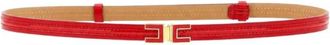 Elisabetta Franchi Ceinture Lucida avec boucle logo - Femme - Accessoires - Rouge - Taille: XS