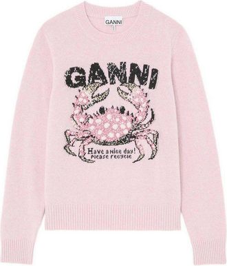 Ganni Sweatshirt - Rosa