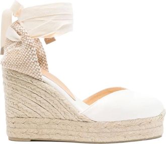 Castaner Femme, Chaussures, Blanc, Taille: 40 EU Espadrille compens&eacute;e Carina