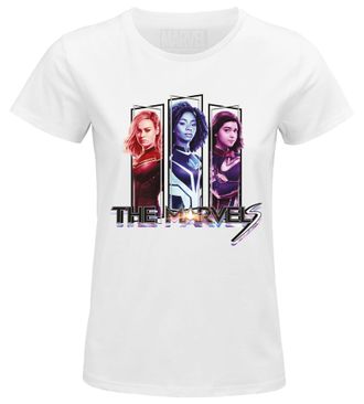 MARVEL The WOMAVLSTS024 Damen T-Shirt, Wei&szlig;, Gr&ouml;&szlig;e XXL, wei&szlig;, XXL