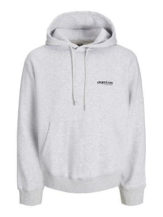 Jack & Jones Sweat &agrave; Capuche Sweat &agrave; Capuche Impression arri&egrave;re White Melange M White Melange M