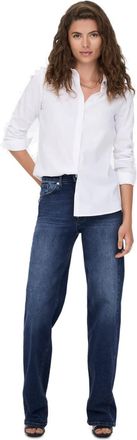 Only Damen Jeans ONLJUICY Life HW Wide Leg REA398 - Comfort Fit -Blau -Dark Blue, Größe:27W / 30L, Farbvariante:Dark Blue Denim 15266858