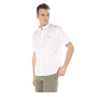 Harmont & Blaine Wei&szlig;e Baumwollhemd mit Iconic Bassotto Stickerei - - Shirts - Herren - Wei&szlig; - 3XL