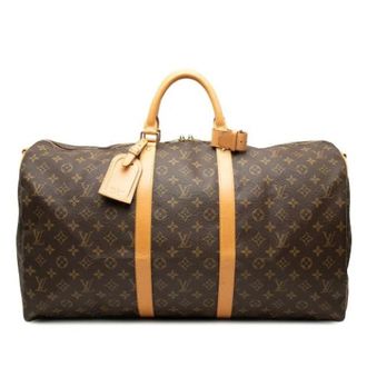 Louis Vuitton Pre-owned Keepall Bandouliere 55 - - Pre-owned - Damen - Braun - ONE SIZE