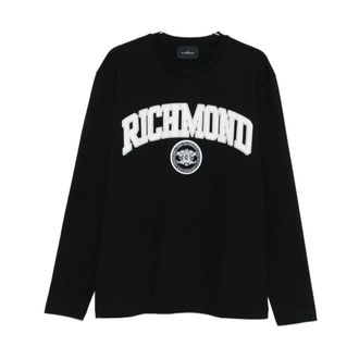 John Richmond Homme, Tops, Noir, Taille: L T-shirts et Polos Noirs
