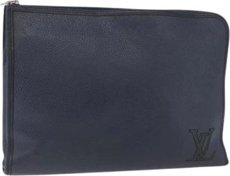 Louis Vuitton Pre-owned Vintage Clutch - Femme - Pre-owned - Bleu - Taille: ONE Size