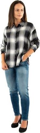 Only Chemisier Riley Cloud Dancer w. Black and Night Sky XS