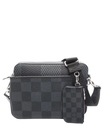 Louis Vuitton sac &agrave; bandouli&egrave;re Messenger Trio en Damier Graphite (2021-2025) - Noir