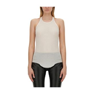 Rick Owens Femme, Tops, Blanc, Taille: 42 FR D&eacute;bardeur