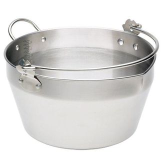 KitchenCraft Home Made Maslin Pan / Jam Pan for Induction Hob, Stainless Steel, 9 Litre