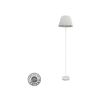 Fabrilamp Tunez 1xe27 wei&szlig;/wei&szlig;-gemusterte Stehlampe tunez