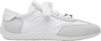 Roger Vivier Femme, Chaussures, Blanc, Taille: 38 EU Viv Low Strass Baskets