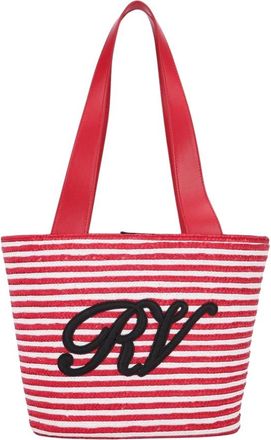 Roger Vivier Femme, Sacs, Rouge, Taille: ONE Size RV Straw Panier Small