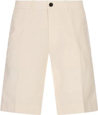 Incotex Homme, Shorts, Blanc, Taille: W35 Flap-Pocket Chino Shorts