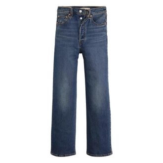 Levi's Ribcage Straight Ankle - - Jeans - Damen - Blau - W30 L29