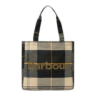 Barbour Telfield Tartan Tote Bag - - Bags - Herren - Beige - ONE SIZE
