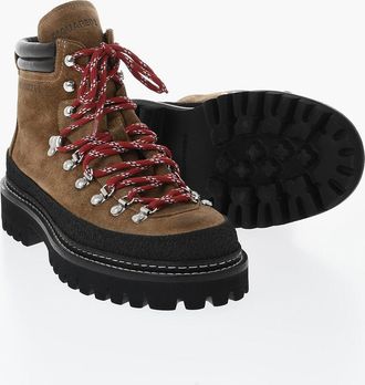 Dsquared2 Trekking-Stiefeletten aus Wildleder mit kontrastierenden Schn&uuml;rsenkeln Dsquared2