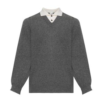 Eleventy Homme, Pulls, Gris, Taille: XL Pull en Laine