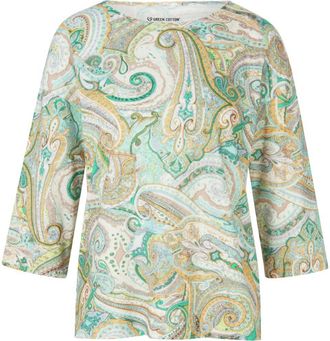 Peter Hahn Shirt Gurli Green Cotton mehrfarbig