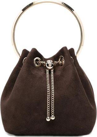 Jimmy Choo London Bon Bon Suede Bucket Bag