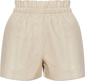 AllSaints Femme, Shorts, Beige, Taille: 38 FR Fran Leather Shorts