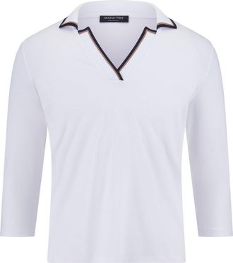 Margittes Polo-Shirt 3/4-Arm Margittes weiss