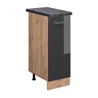 Vicco Meuble de cuisine R-Line, Anthracite Haute brillance, 30 cm, PT Anthracite, Vicco