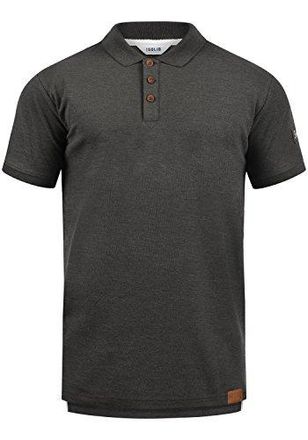 Solid SDTripPolo Homme T-Shirt Polo Chemise &agrave; col Polo M&eacute;lange de Coton Regular Fit, Taille:M, Couleur:Dark Grey Melange (8288)