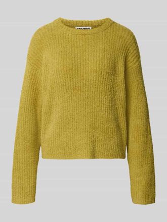 Review Relaxed Fit Strickpullover mit elastischen Abschl&uuml;ssen