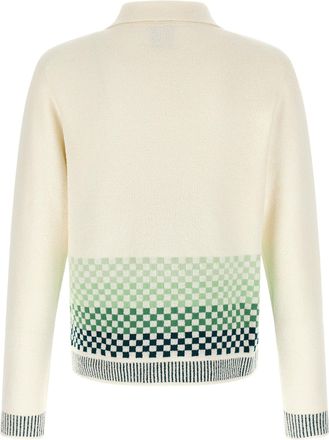 Casablanca Chess Polo Shirt - Cream
