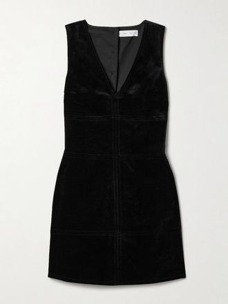 Proenza Schouler Knox Minikleid Aus Samt - Schwarz